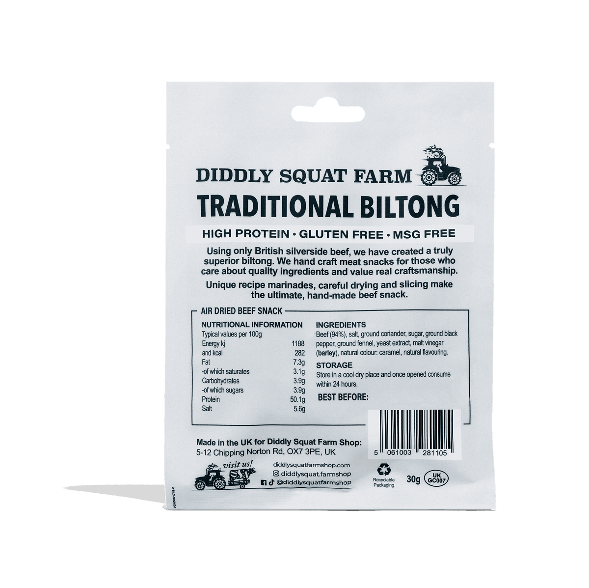 British Biltong x 10 – Diddly Squat Farm Shop